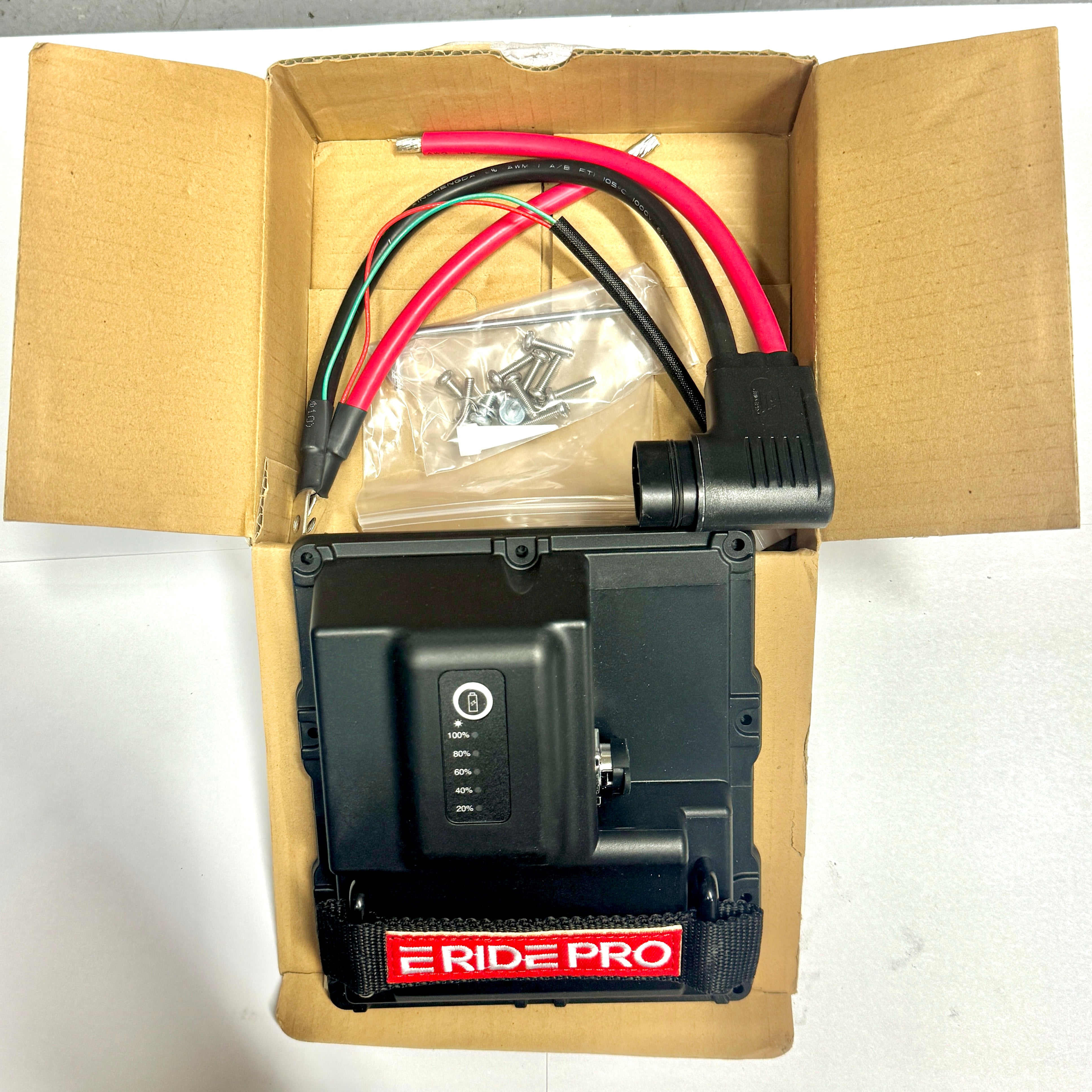 E Ride Pro - V1 A Battery Lid Cover w/ Power Cable - ProS / SS2.0 w/Br ...